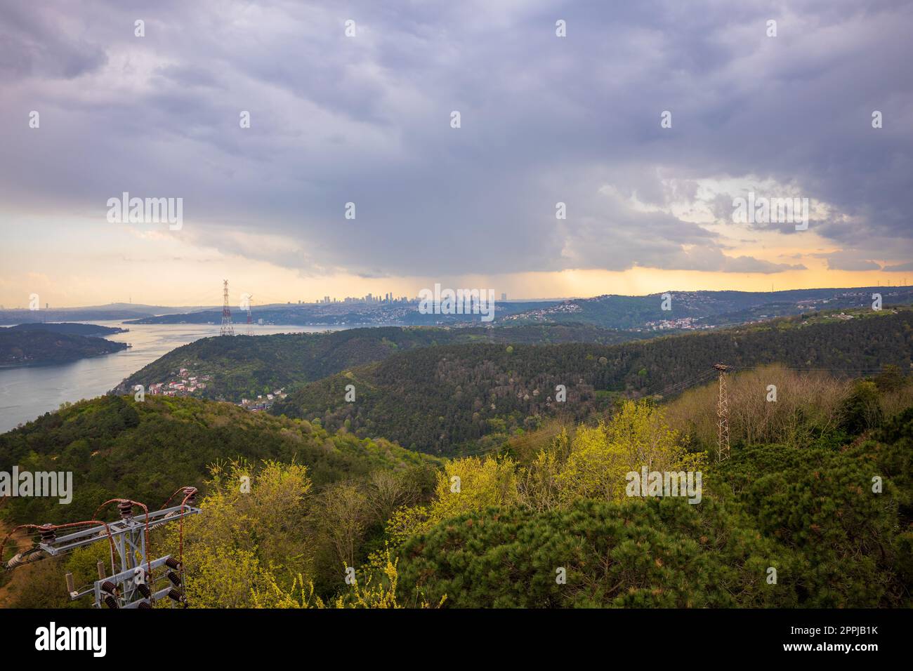Istanbul Bosphorus and the 3rd Bridge Stock Photo - Alamy