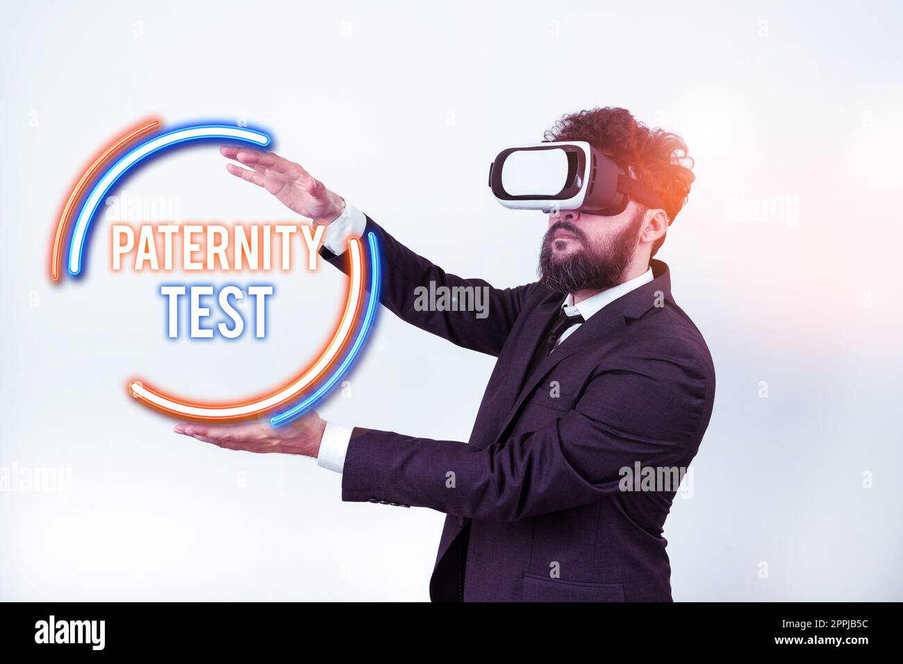 Handwriting text Paternity Test. Conceptual photo a test of DNA to ...