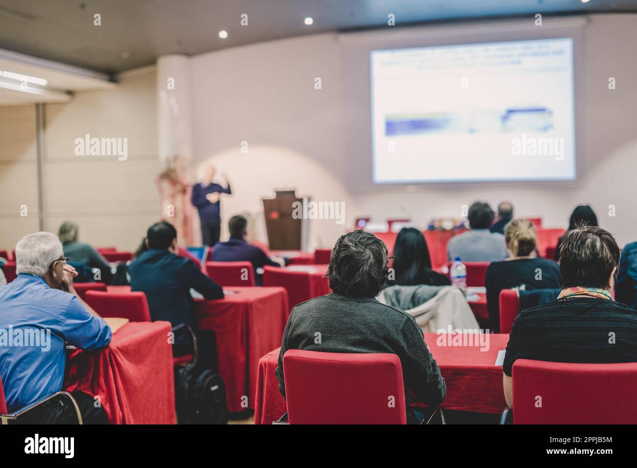 Audience in lecture hall on scientific conference Stock Photo - Alamy