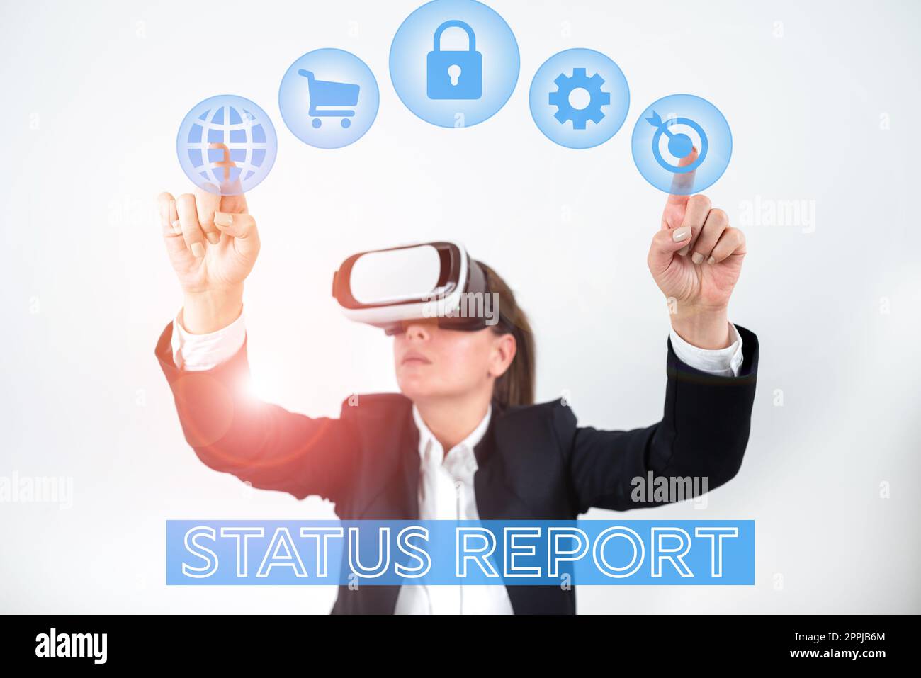 Inspiration showing sign Status Report. Word Written on Update Summary ...