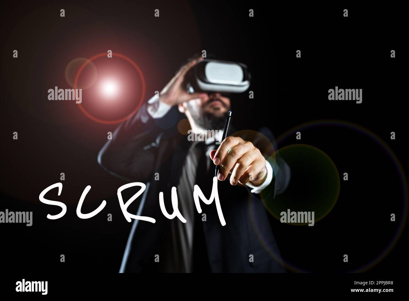 Handwriting Text Scrum Word Written On Handwriting As Distinct From Print Written Characters Of