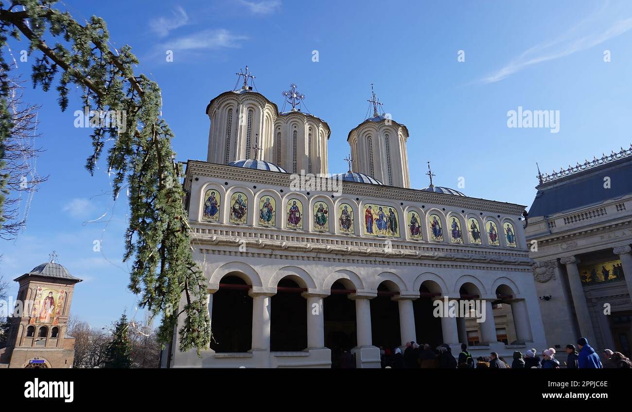 Bucharest, Romania - December 31, 2022: Patriarchal Cathedral of Saints ...