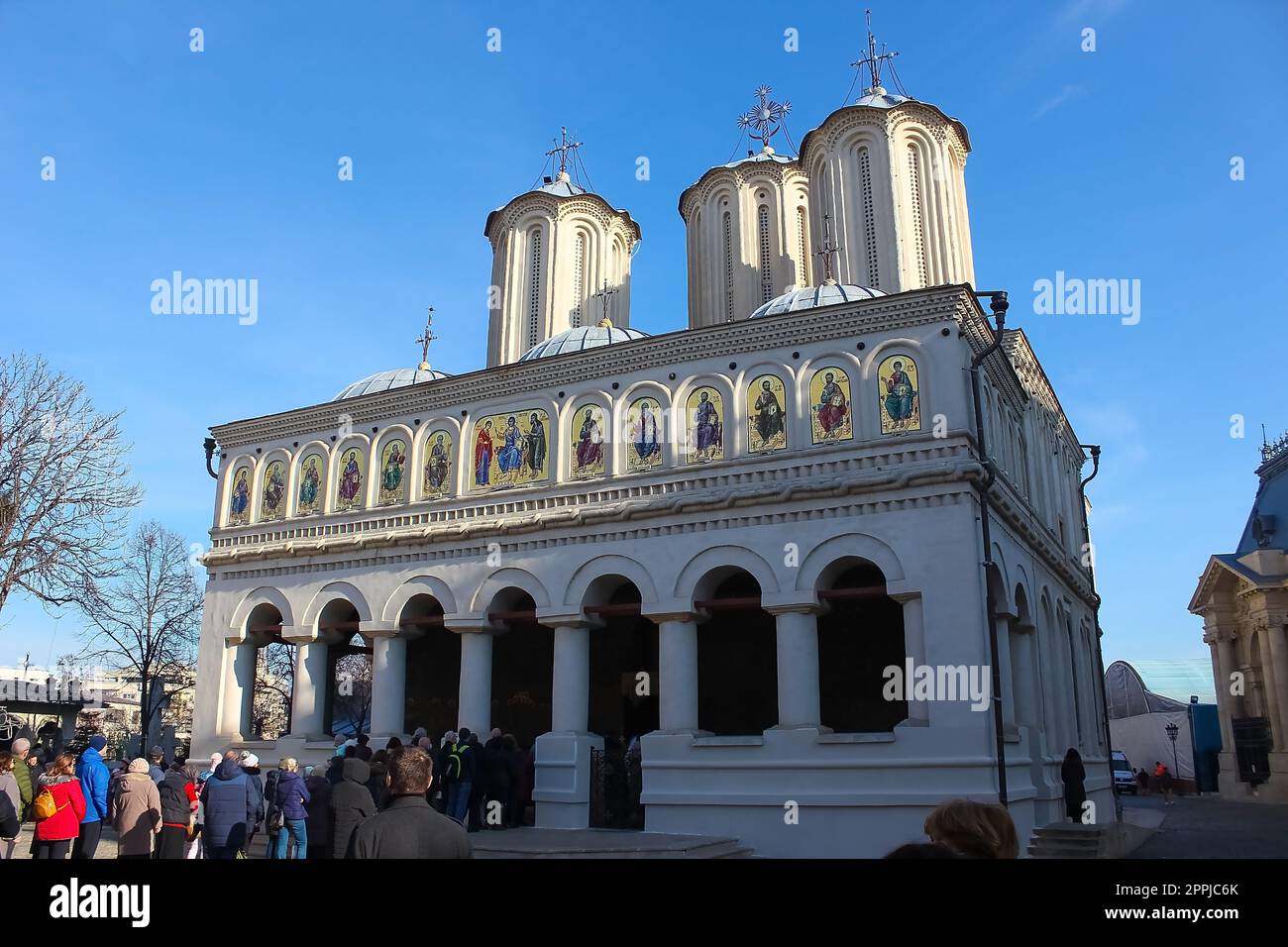 Bucharest, Romania - December 31, 2022: Patriarchal Cathedral of Saints ...
