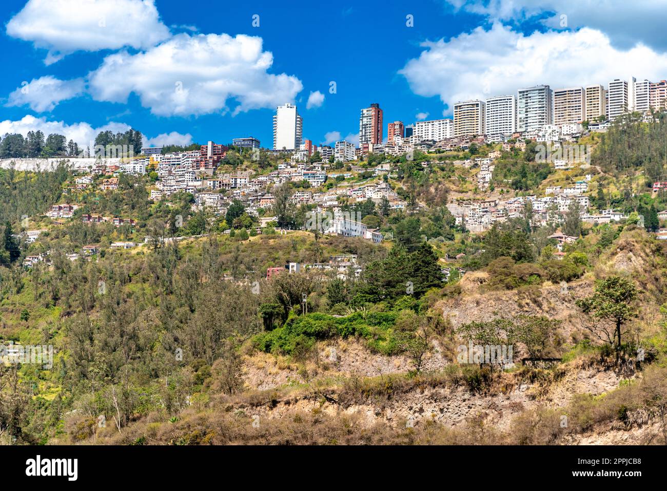 Quito, Equador panorama of the capital city Stock Photo - Alamy