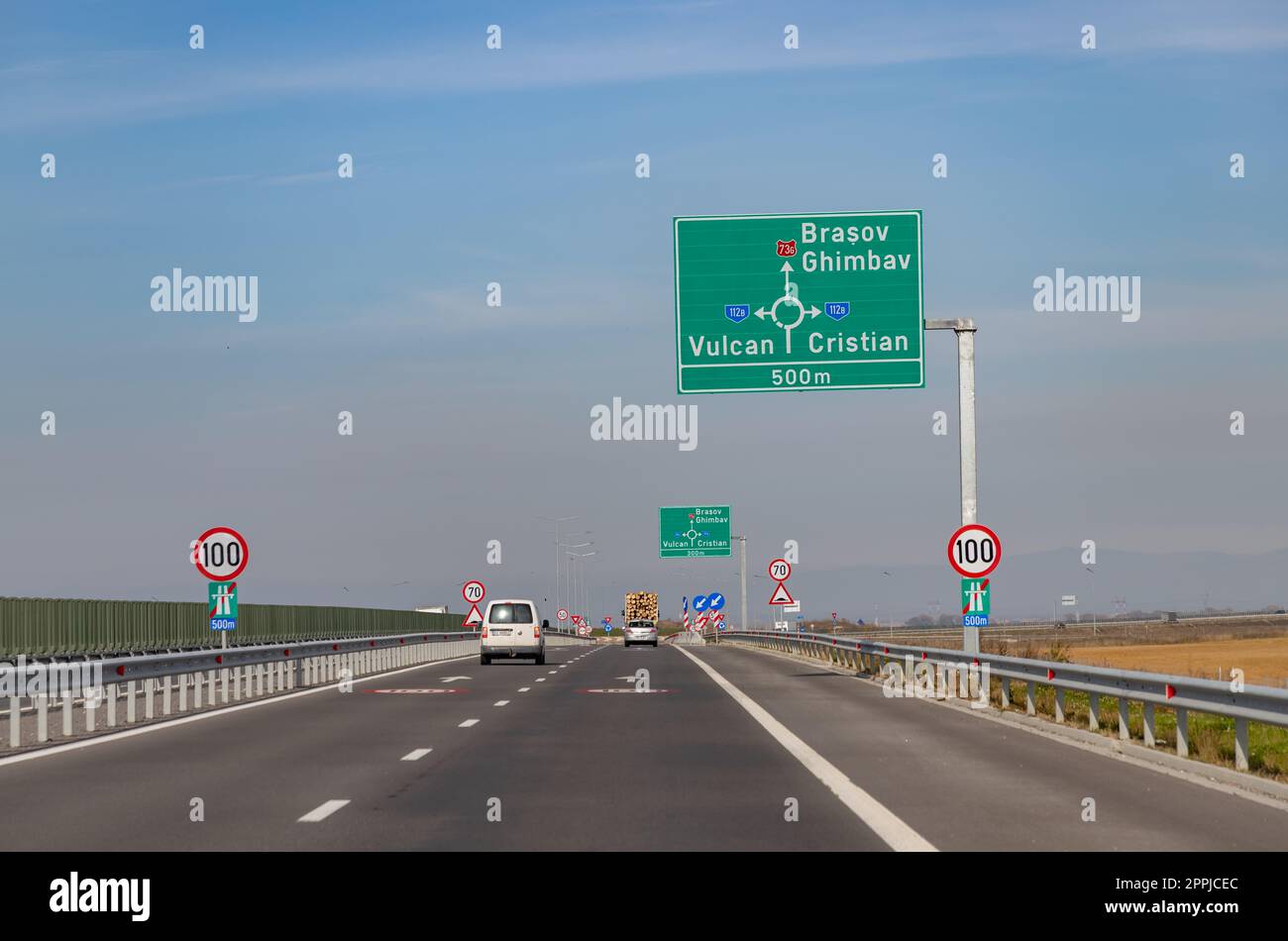 Road signs transylvania romania hi-res stock photography and images - Alamy