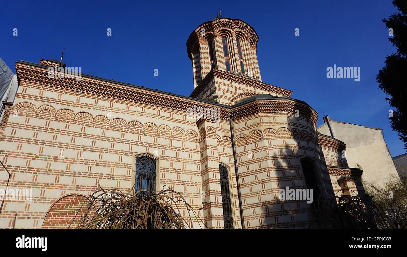 Biserica Sfantul Anton Church at downtown old town of city of Bucharest ...
