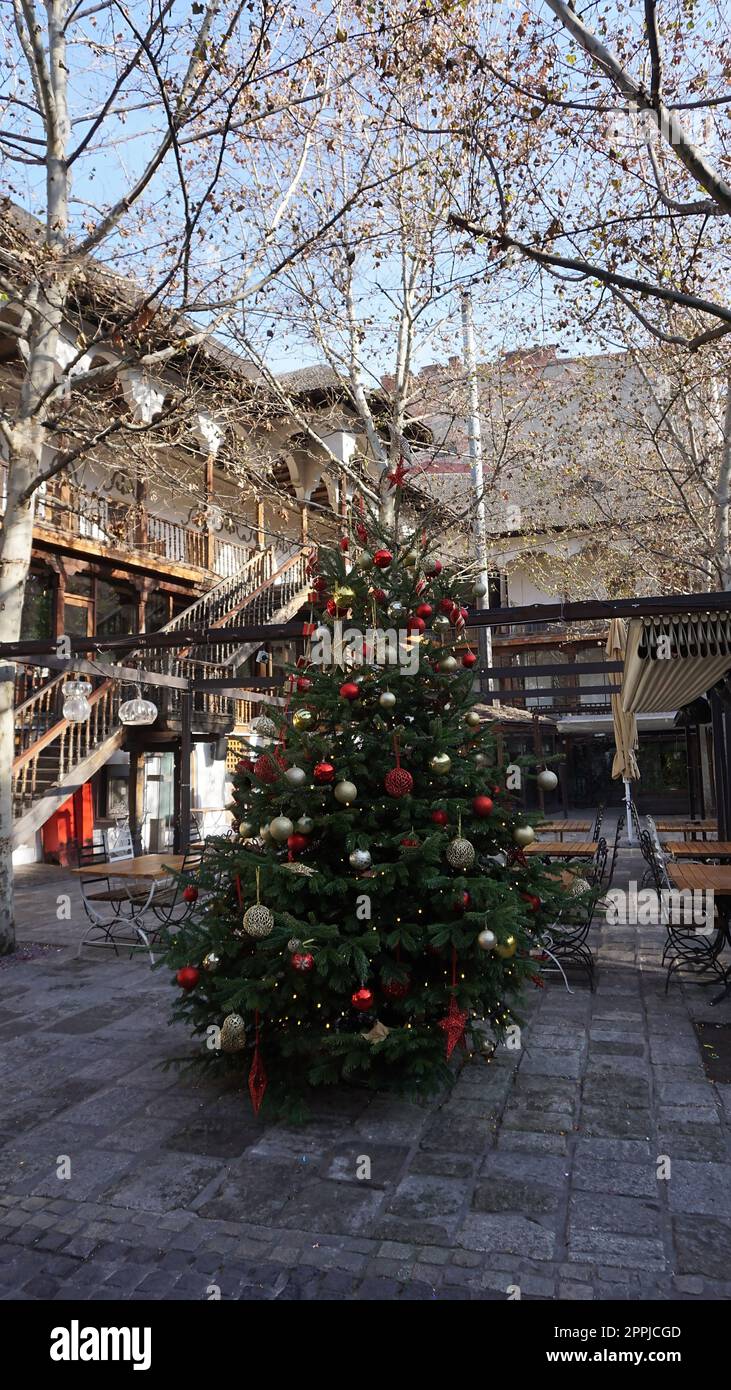 Bucharest, Romania - December 20, 2022: Restaurant Hanu lui Manuc at ...