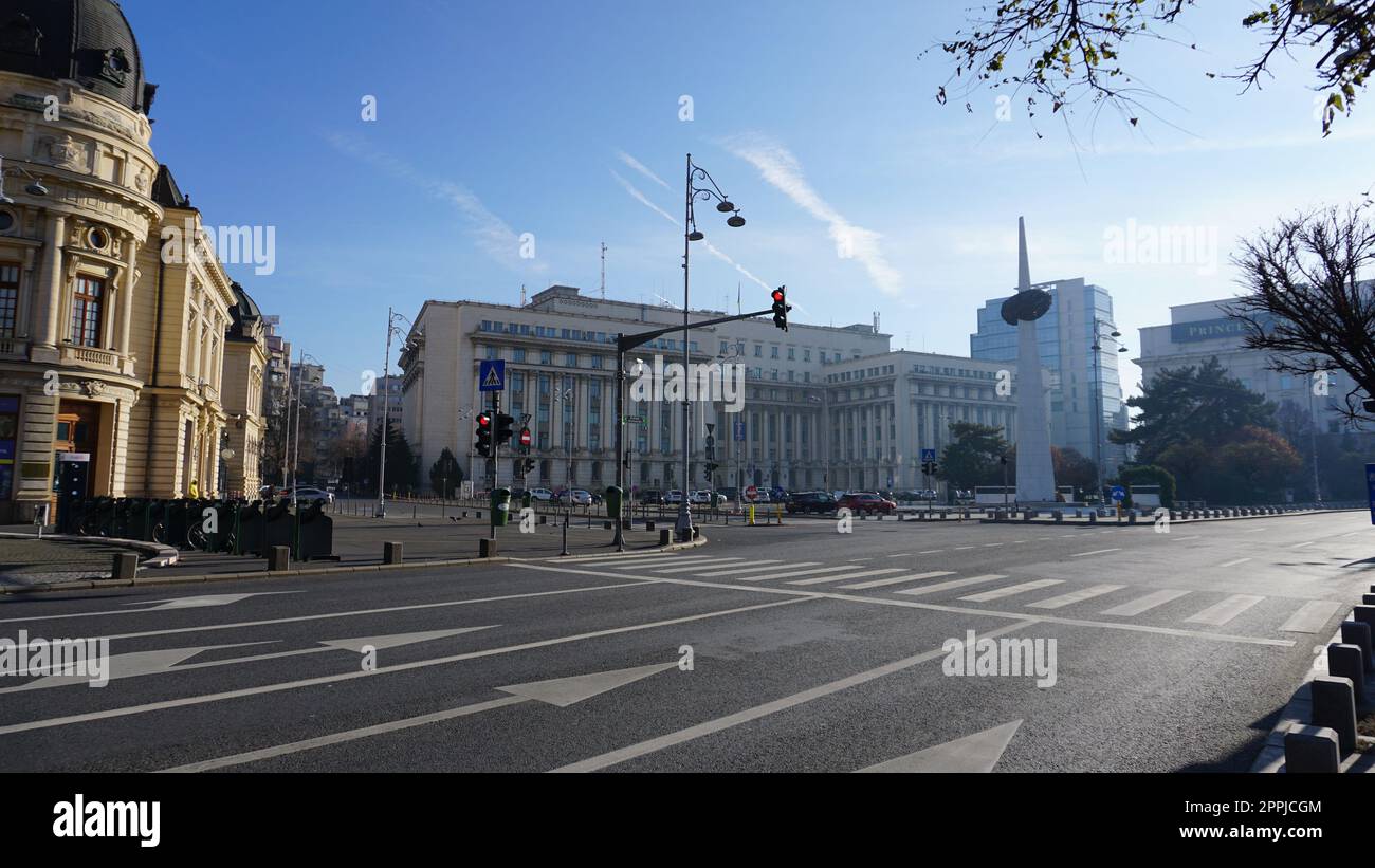 Bucharest, Romania - December 20, 2022: The city of Bucharest ...
