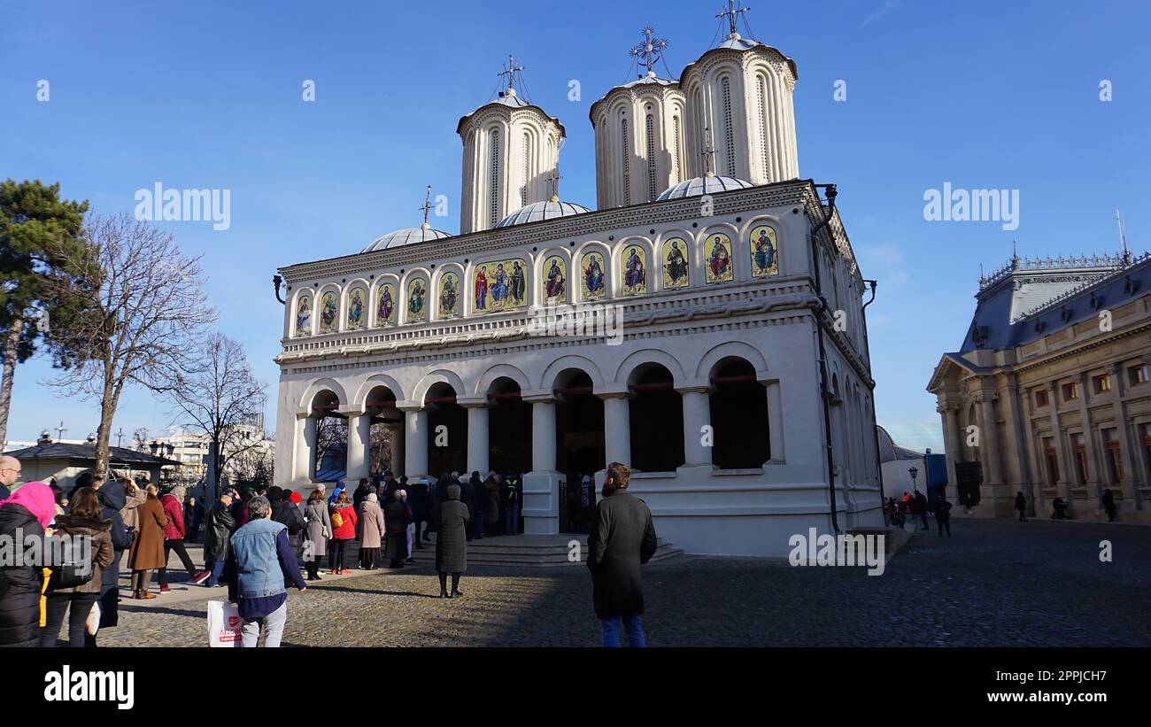 Bucharest, Romania - December 31, 2022: Patriarchal Cathedral of Saints ...