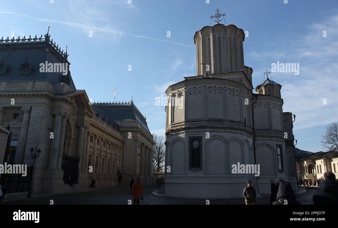 Bucharest, Romania - December 31, 2022: Patriarchal Cathedral of Saints ...