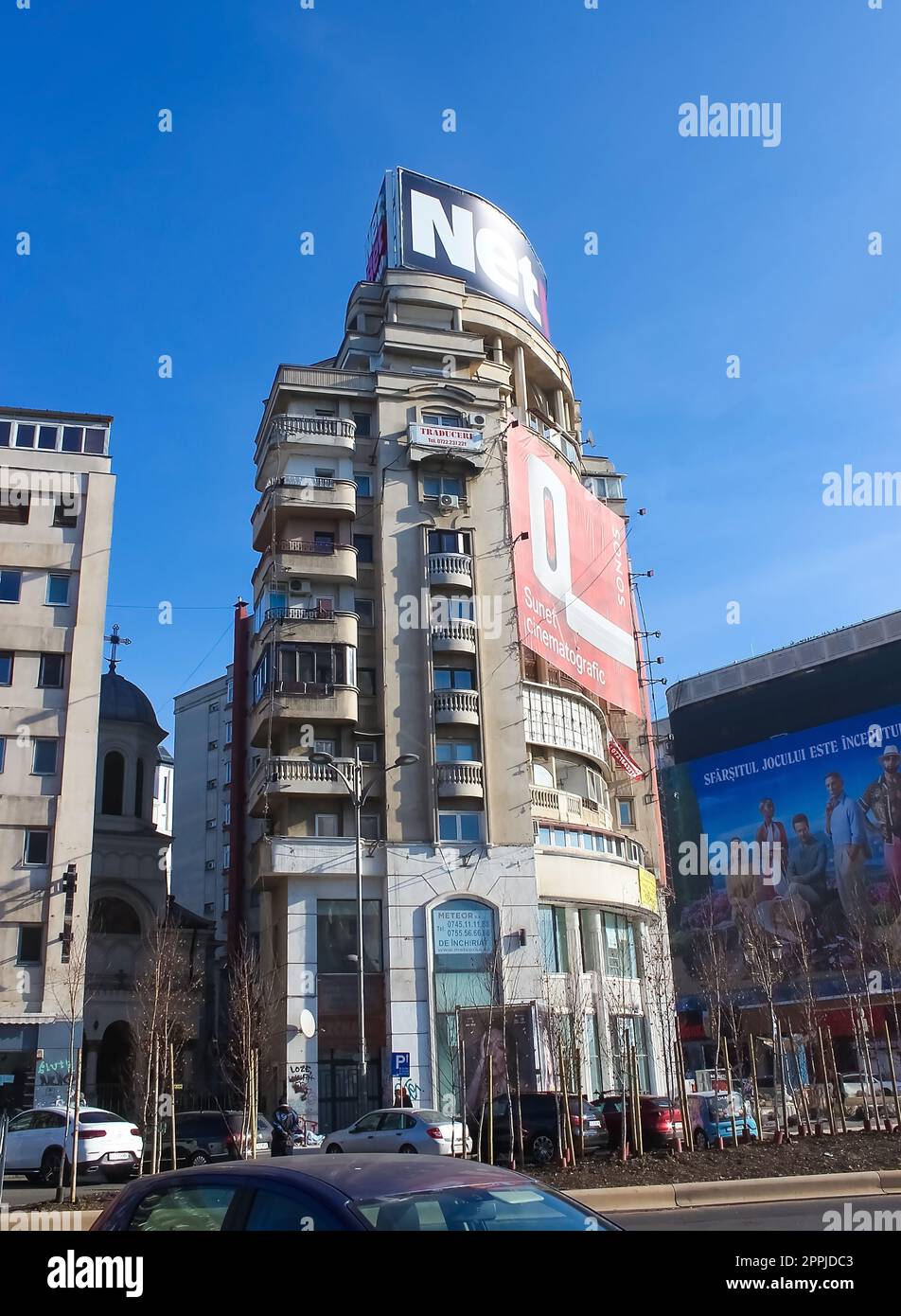 Bucharest, Romania - December 20, 2022: The city of Bucharest ...