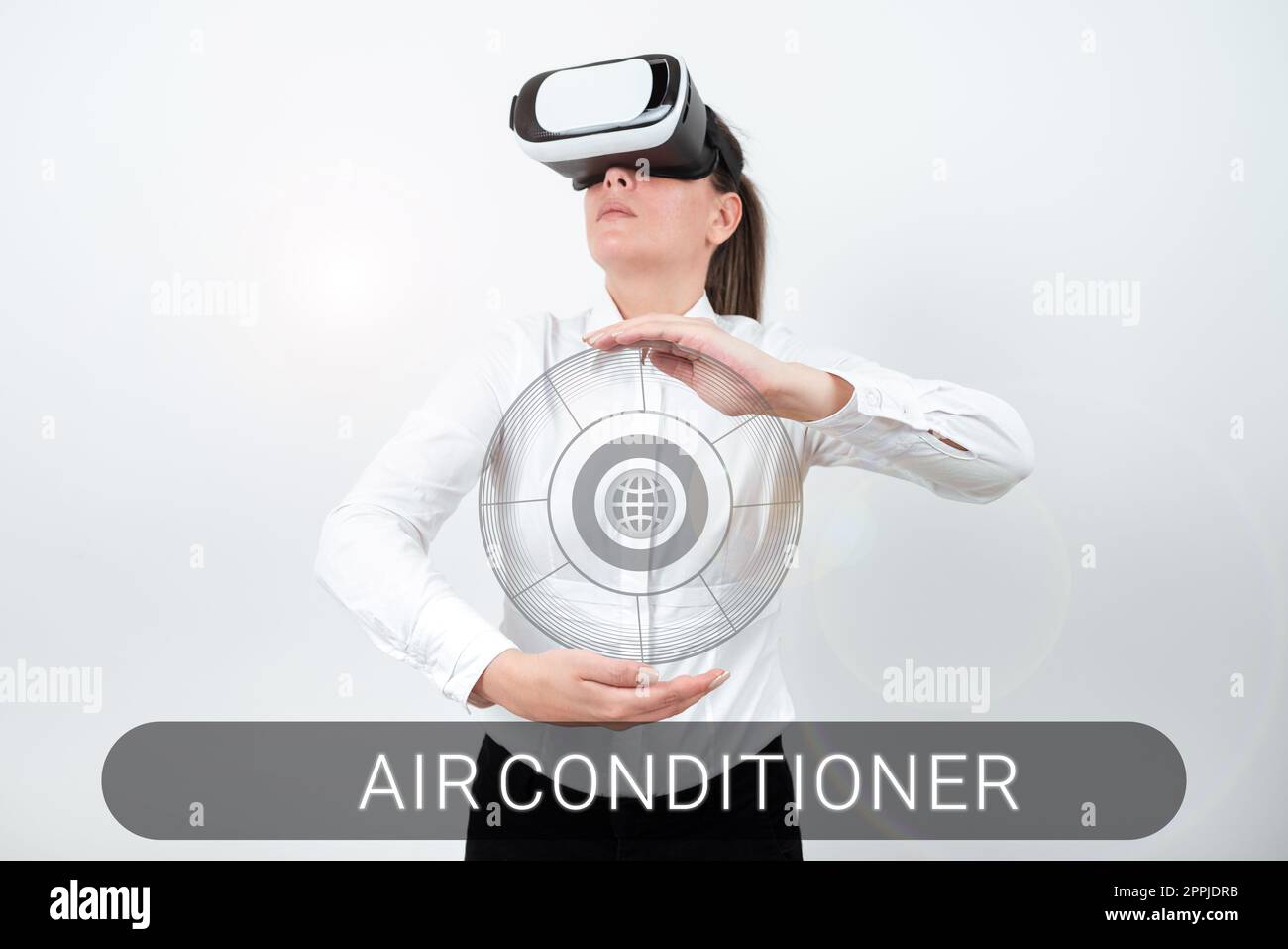 Handwriting text Air Conditioner. Conceptual photo apparatus for ...