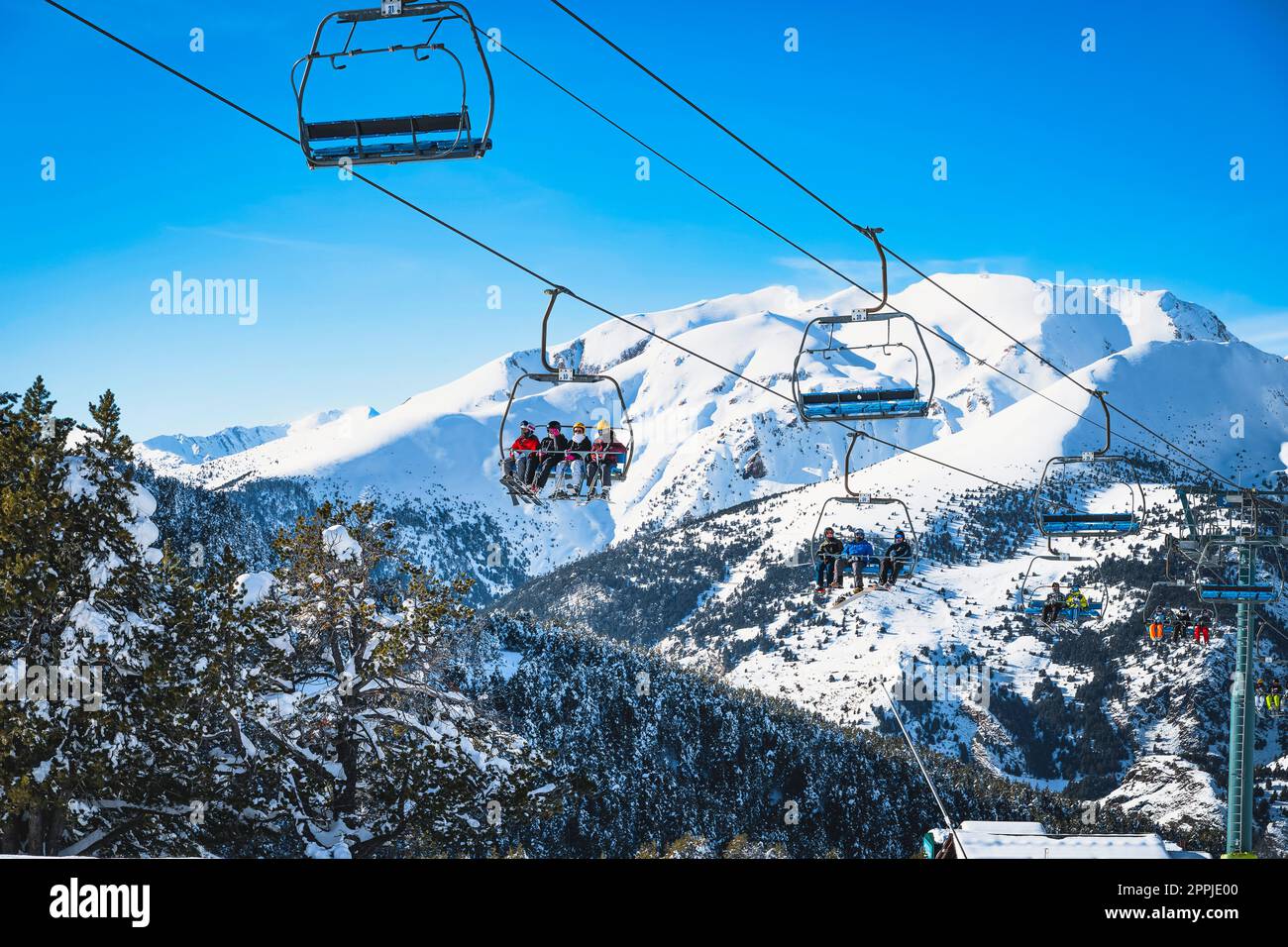 Skier riding on mountain ski hi-res stock photography and images - Alamy