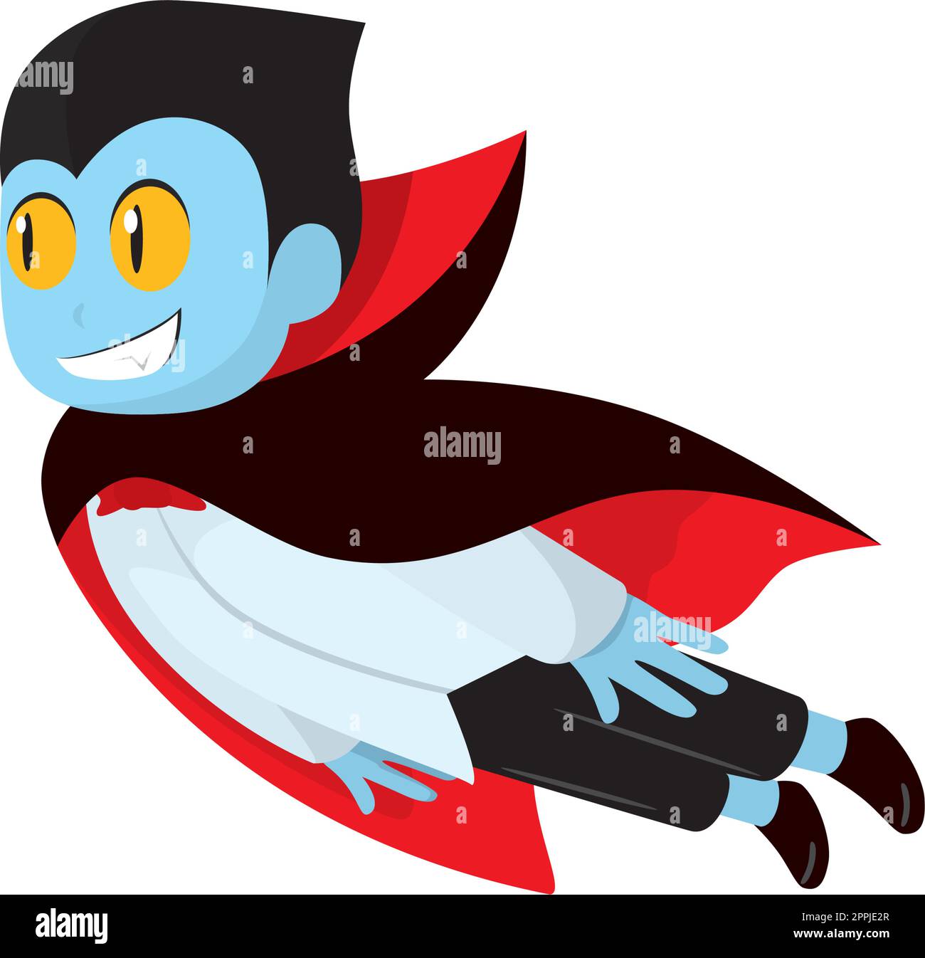 Cute Dracula with Flying Gesture Stock Vector Image & Art - Alamy