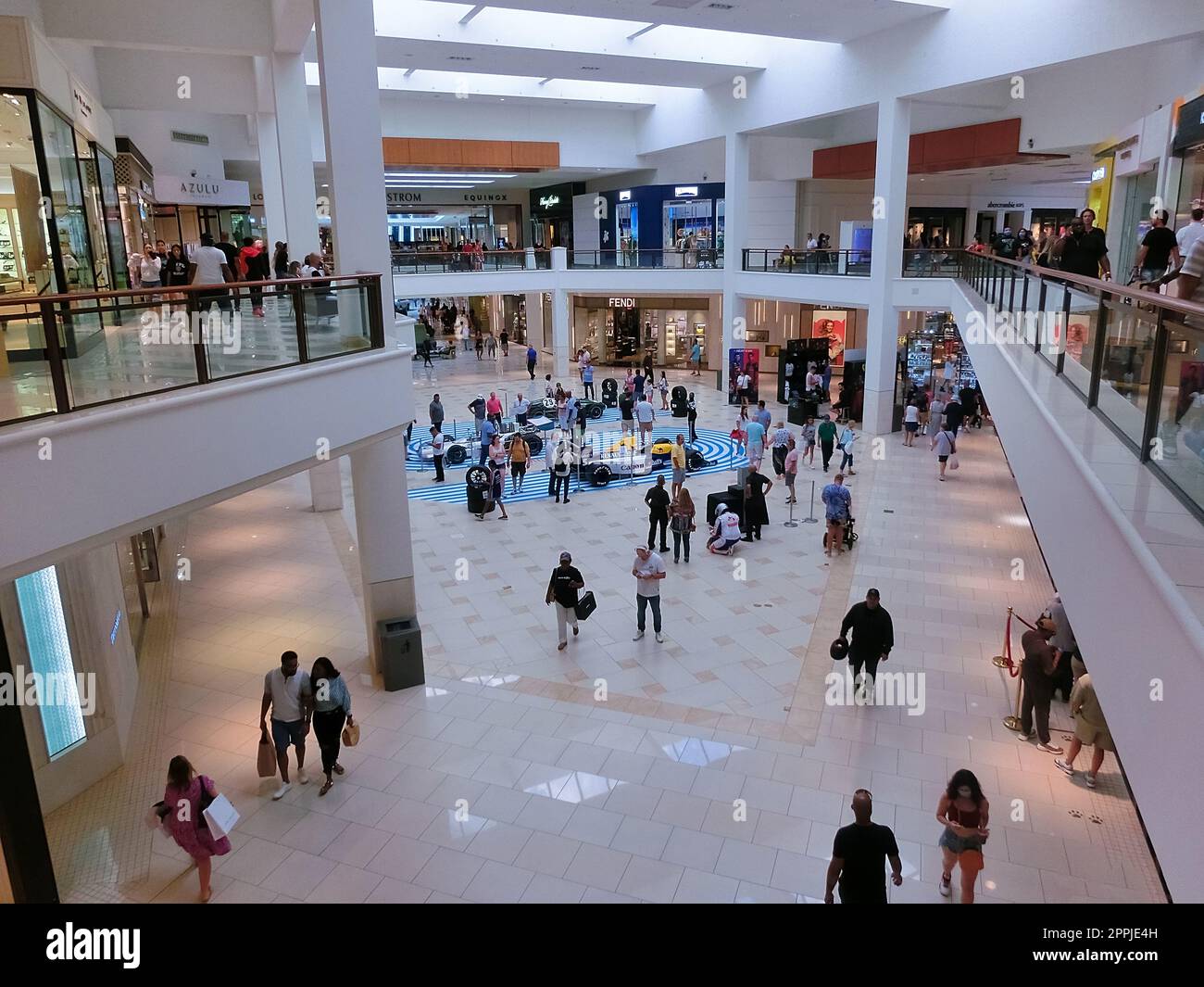 Aventura, Florida, USA - May 7, 2022: The people at Aventura mall ...
