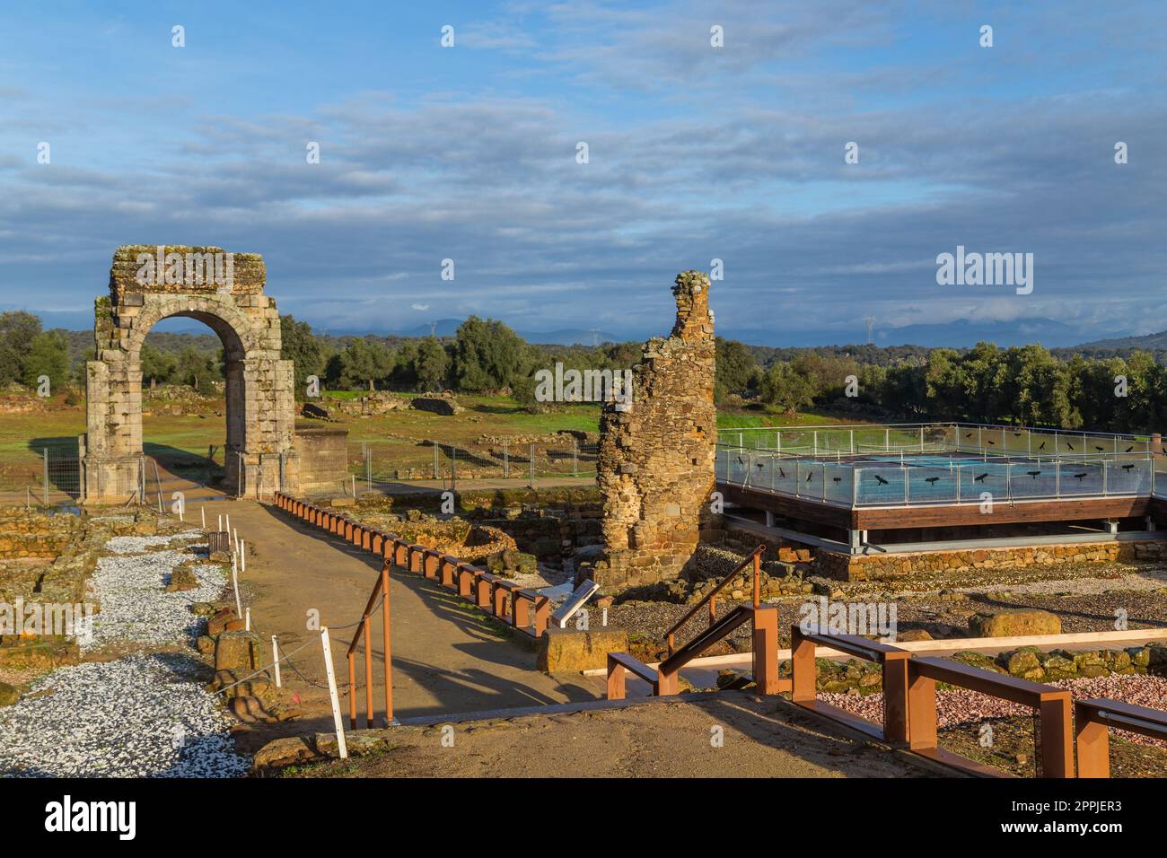 Ancient roman city caparra hi-res stock photography and images - Alamy