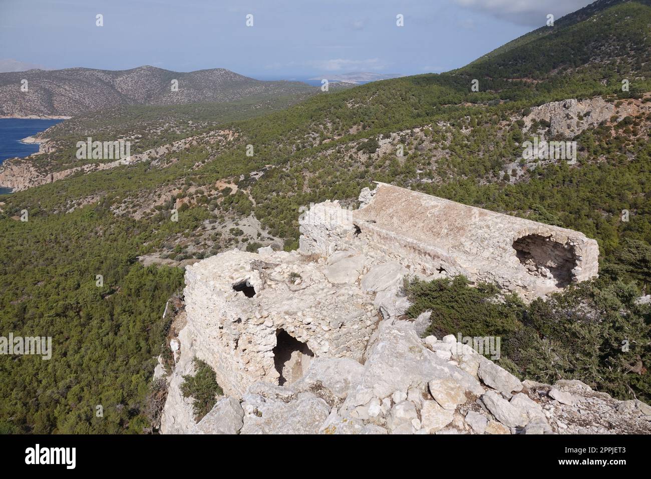 Festung Monolithos auf Rhodos Stock Photo - Alamy