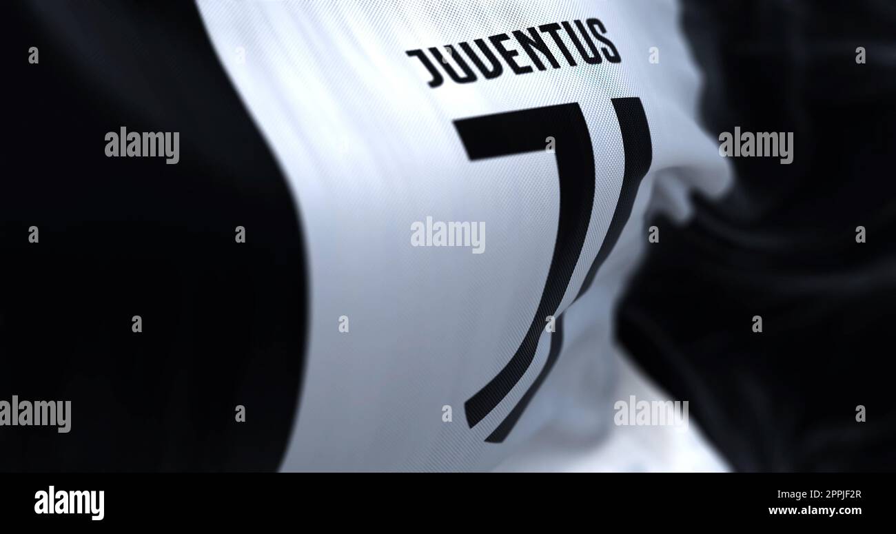 Juventus logo flag hi-res stock photography and images - Alamy