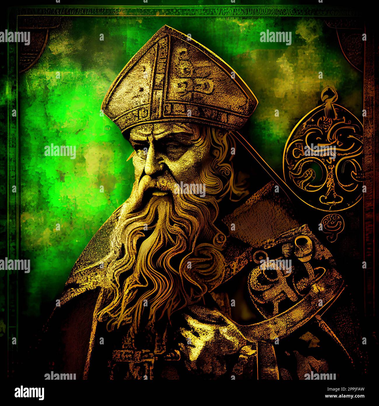 St Patrick, bishop Stock Photo - Alamy