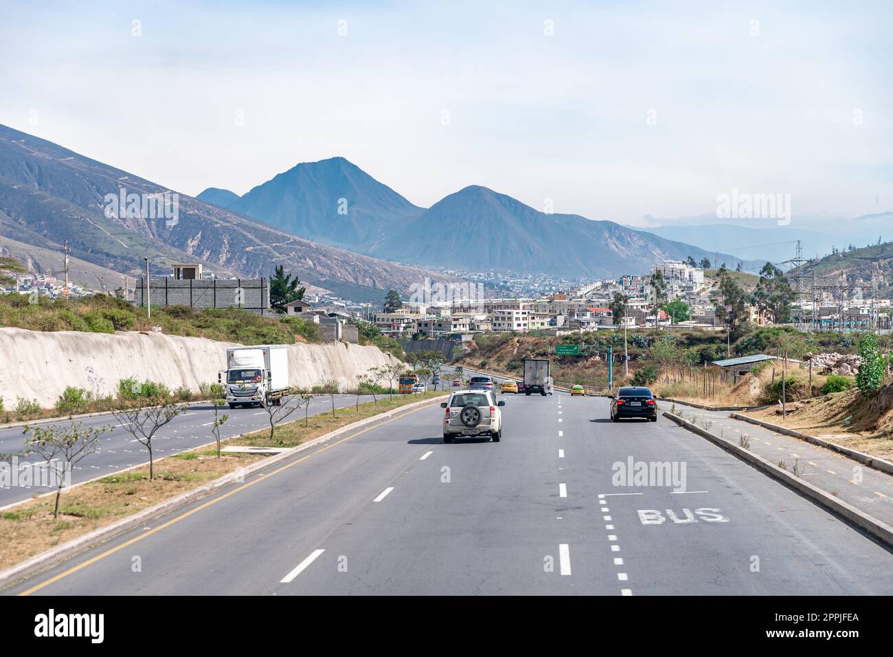 Quito city road hi-res stock photography and images - Alamy
