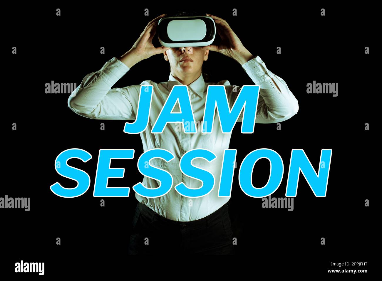 Text caption presenting Jam Session. Word for impromptu performance by ... Text caption presenting Jam Session. Word for impromptu performance by ...