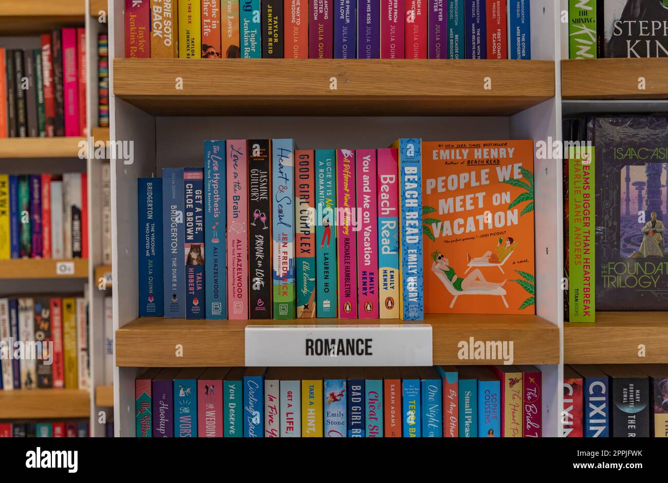 Romance Books in a Bookstore Stock Photo - Alamy