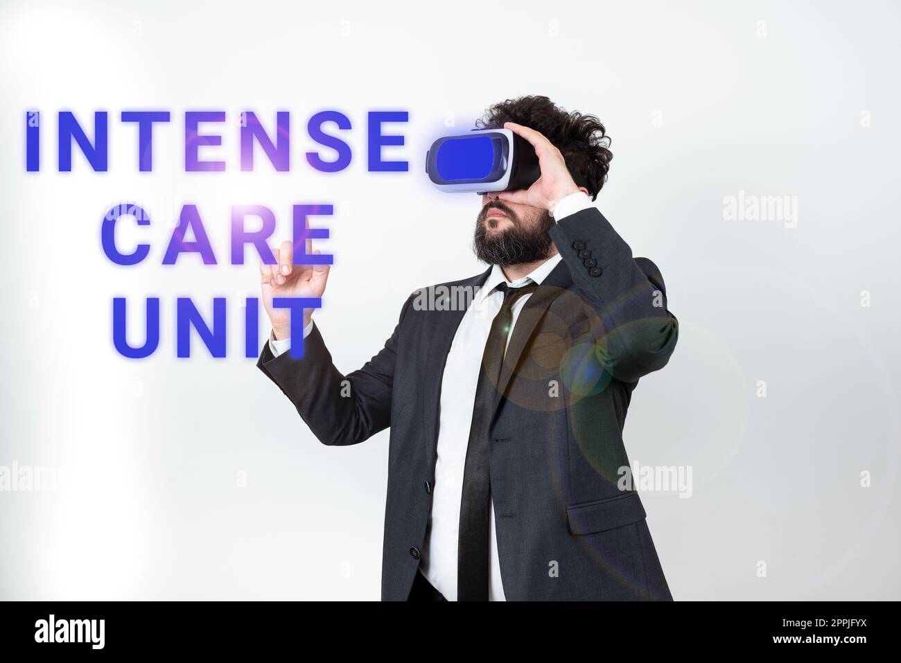 Conceptual display Intense Care Unit. Conceptual photo a unit in a ...