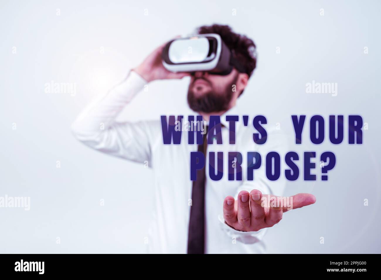 Hand writing sign What's Your Purpose. Word for question to find out ...