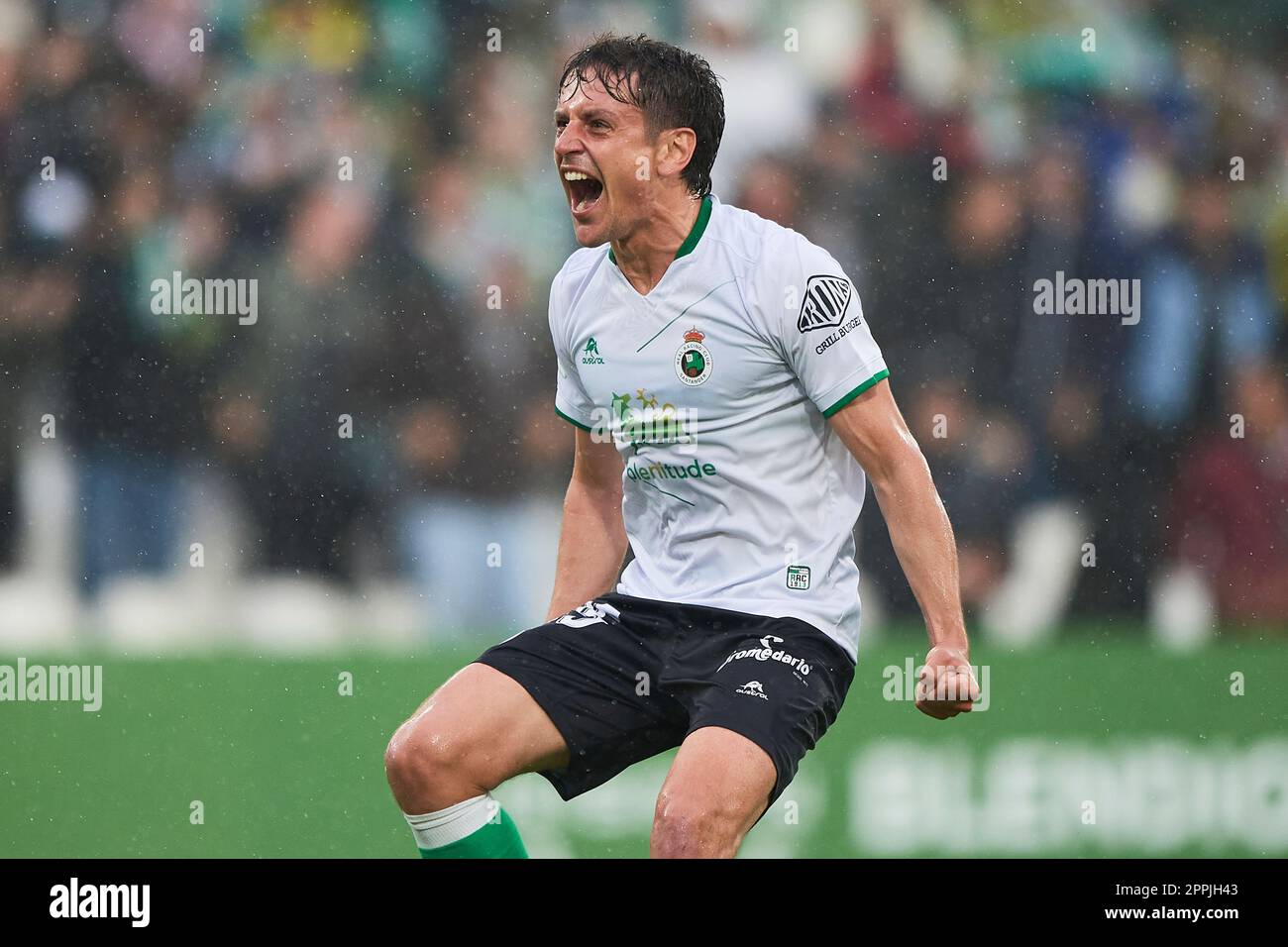 Marco Sangalli of Real Racing Club during the La Liga Smartbank match ...