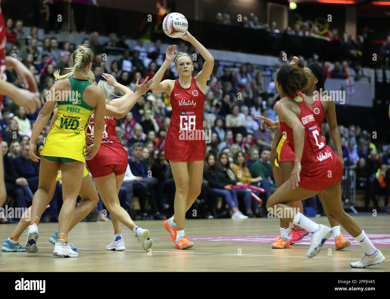 File photo dated 20-01-2019 of England Vitality Roses Jo Harten (centre ...