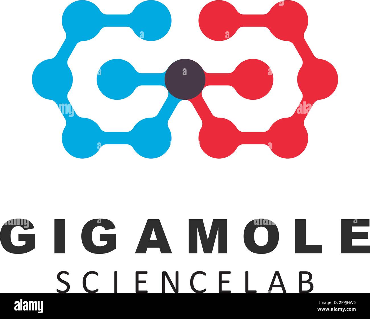 GG letter molecule icon vector concept design template Stock Vector ...