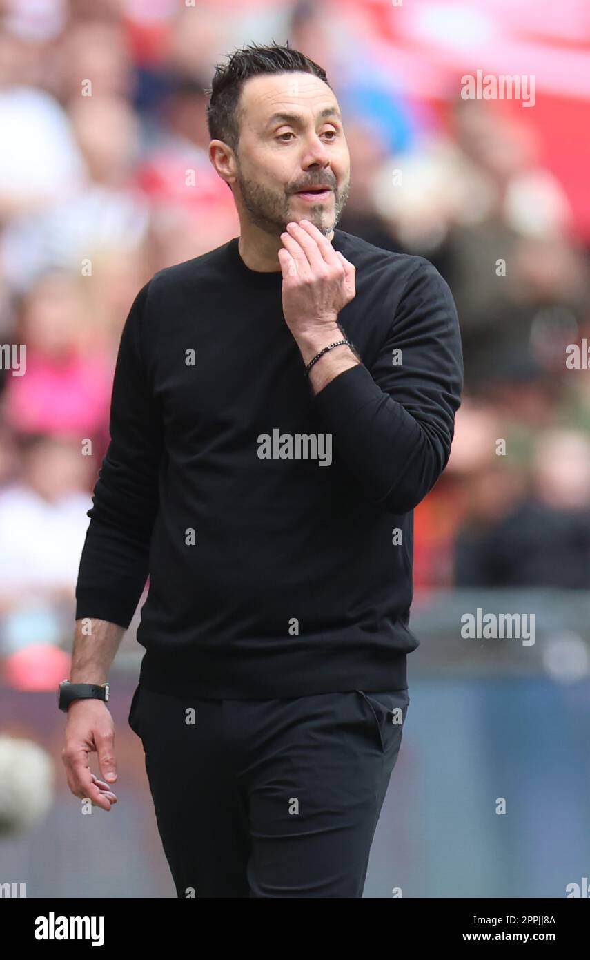 Soccer roberto de zerbi 2023 hi-res stock photography and images - Alamy