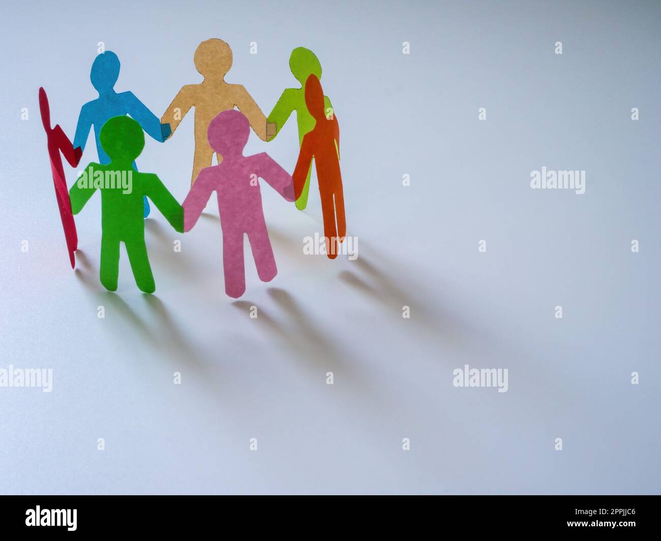 Cultural integrity concept. Paper multi-colored figures together Stock ...