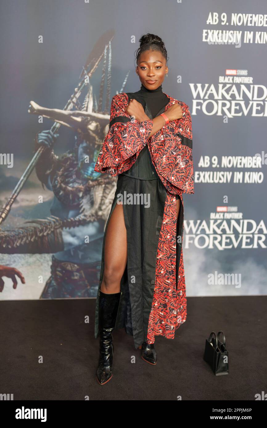 Toni Dreher-Adenuga attends the "Black Panther: Wakanda Forever ...