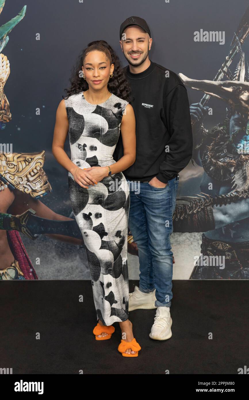 Jenny Augusta and Dominik Porschen attend the "Black Panther: Wakanda ...