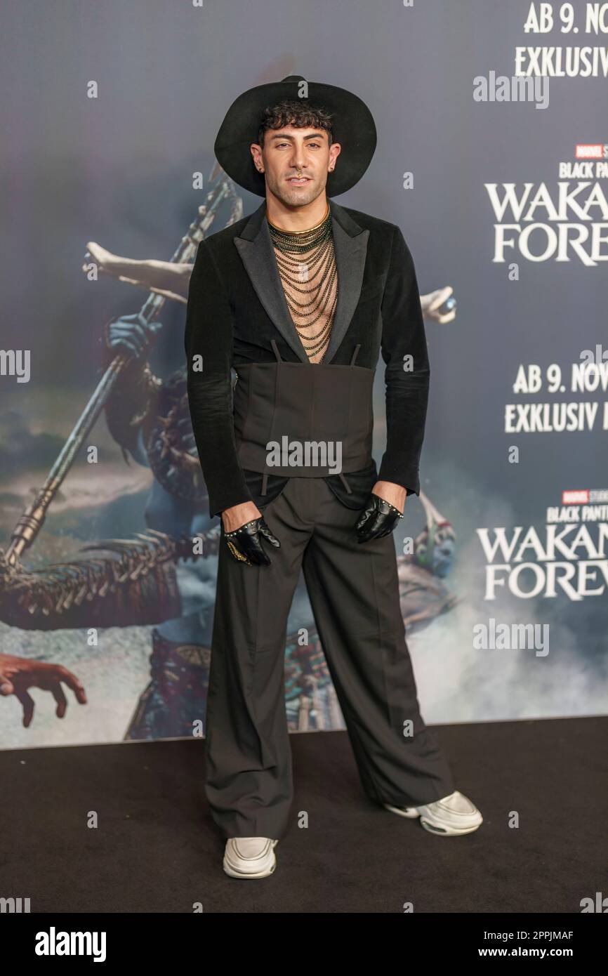 Ayan Yuruk attends the "Black Panther: Wakanda Forever" Screening at UCI Luxe Mercedes Platz on ...