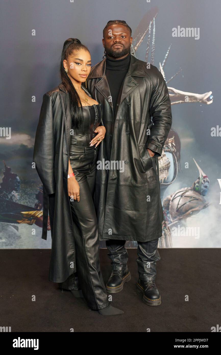 Lethal Bizzle with company attends the "Black Panther: Wakanda Forever ...