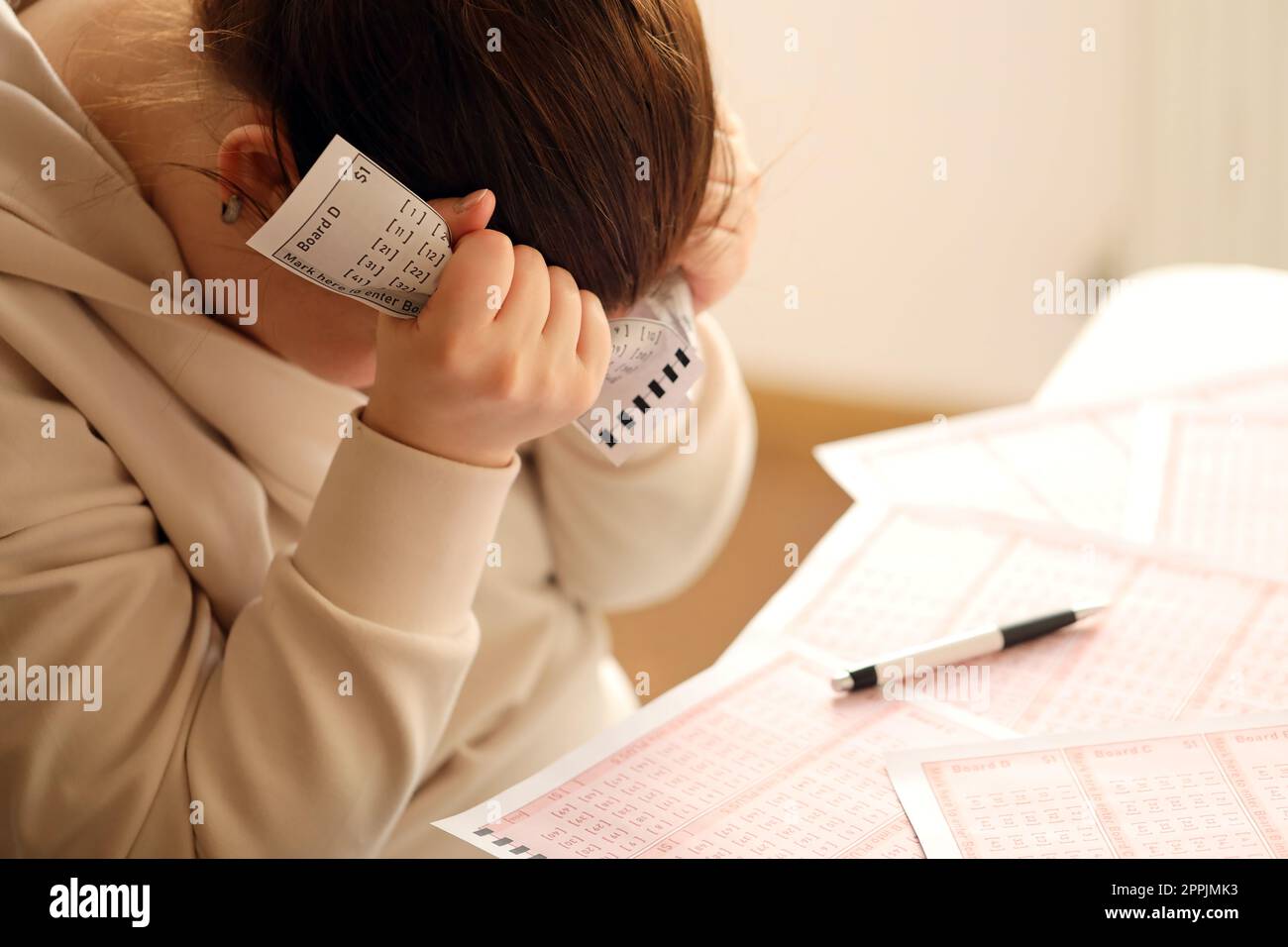 Lottery tickets crumpled hi-res stock photography and images - Alamy