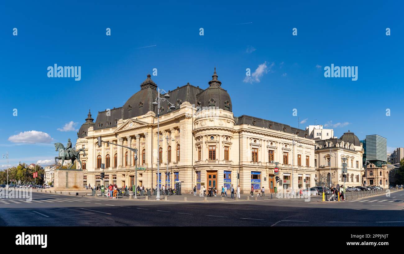 Central University Library Carol I Stock Photo - Alamy
