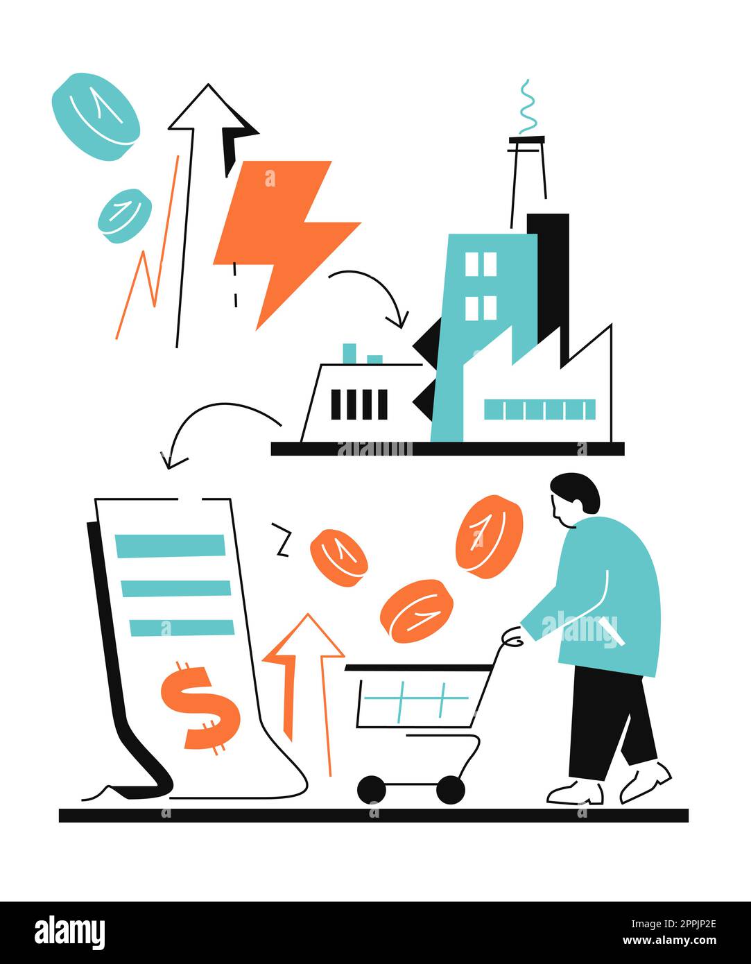 Consumer price rise Stock Vector Images - Alamy