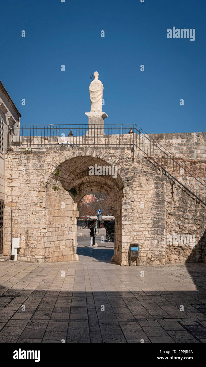 City Gate, entrance to Old Town Trogir, Croatia Stock Photo - Alamy