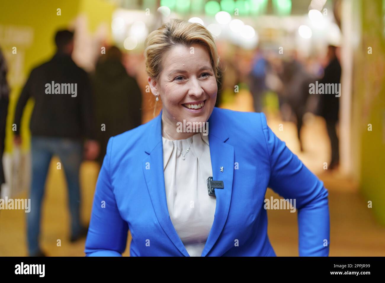 Franziska Giffey, Governing Mayor of Berlin, at the opening tour in ...