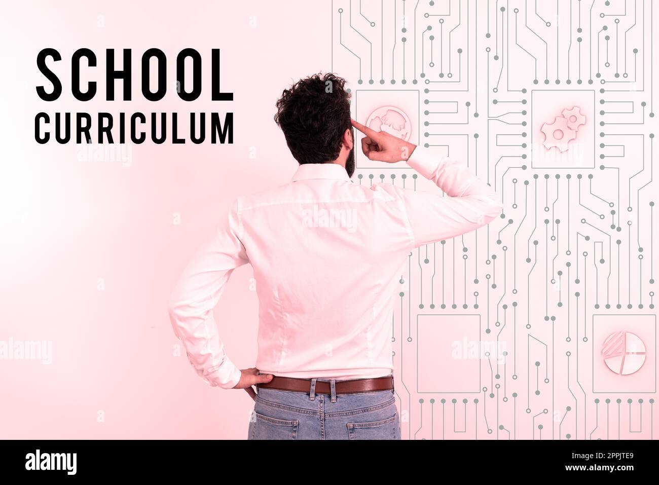 Handwriting text School Curriculum. Business approach designed to ...