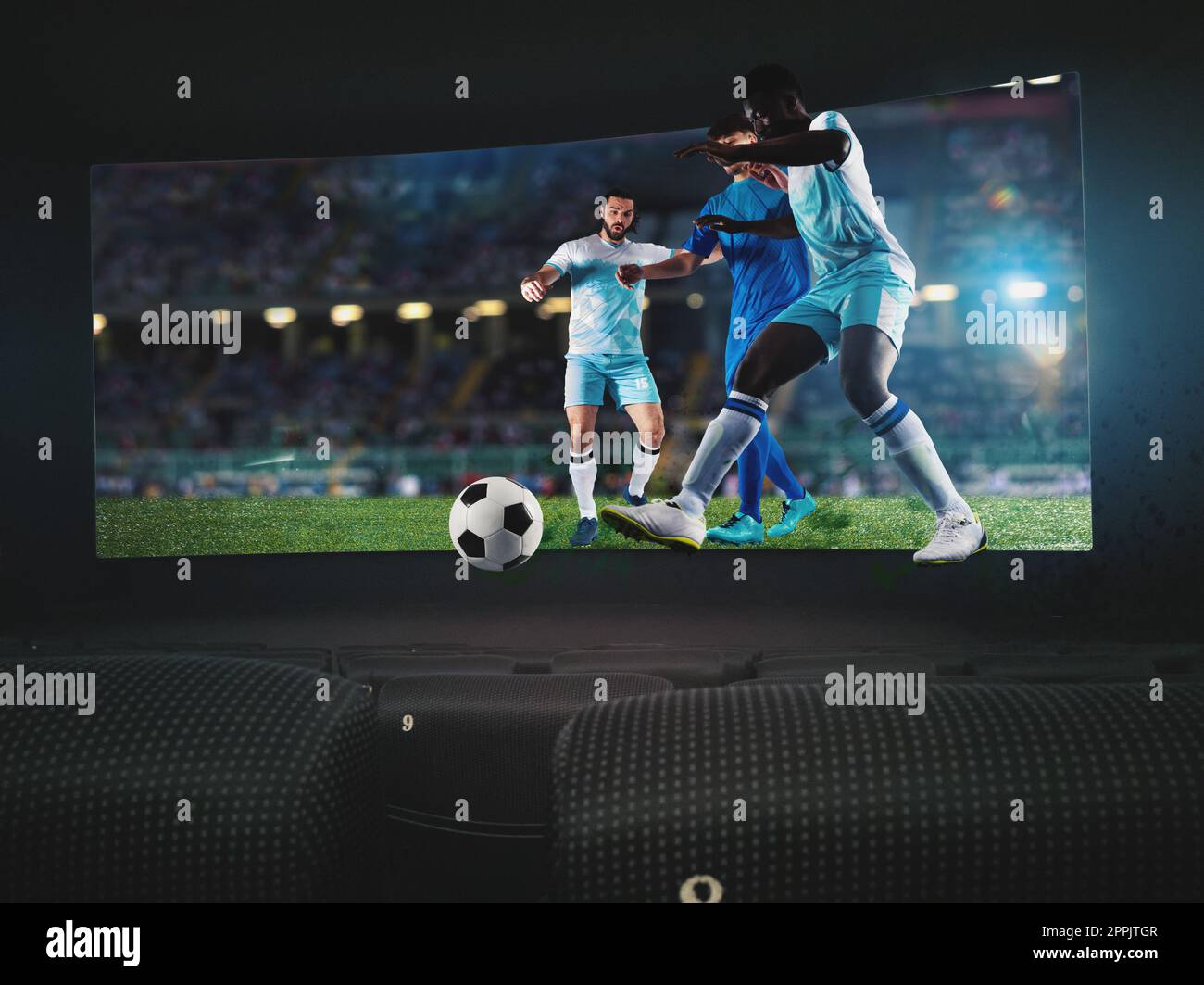 Soccer players in action hi-res stock photography and images - Alamy