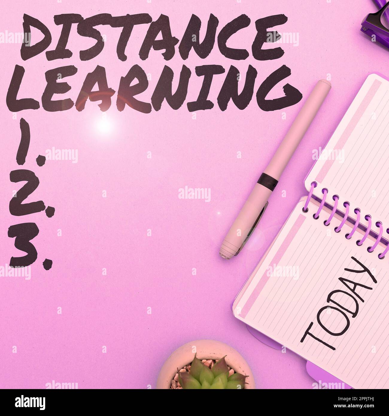 Sign displaying Distance Learning. Business concept educational ...