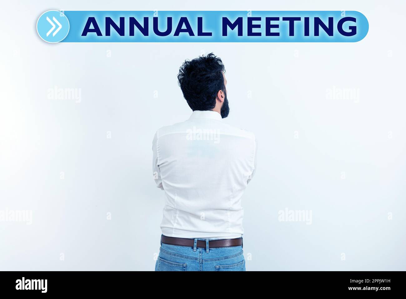 Text caption presenting Annual Meeting. Concept meaning Yearly ... Text caption presenting Annual Meeting. Concept meaning Yearly ...