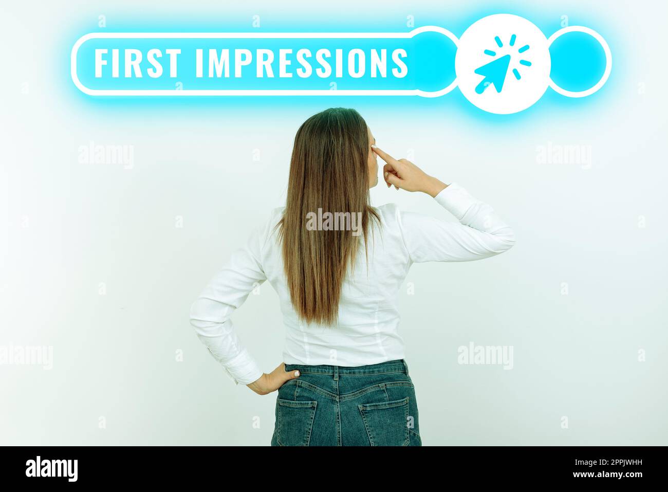Sign displaying First Impressions. Internet Concept What a person ...