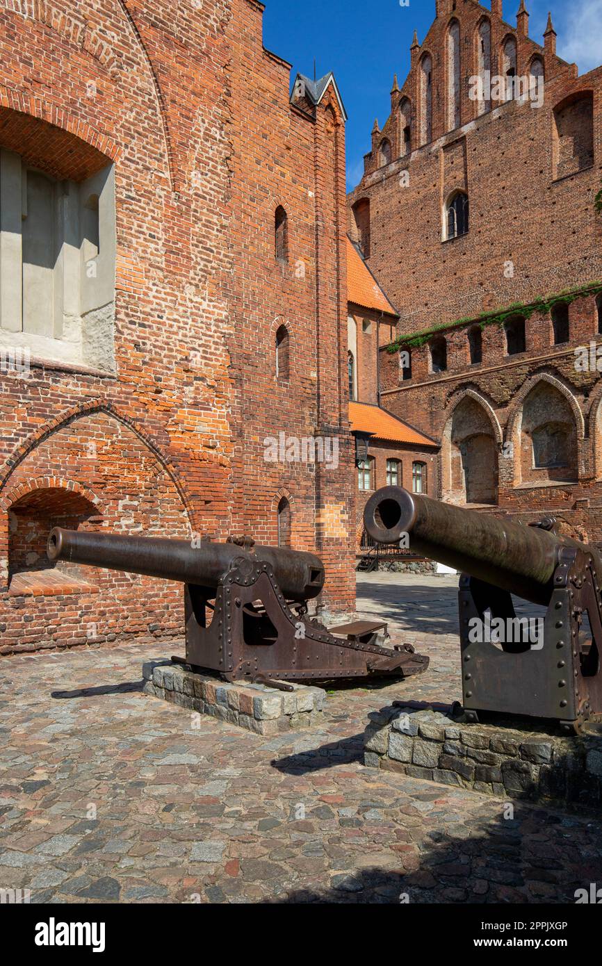 13th century medieval Kwidzyn Castle, monumental brick gothic castle ...