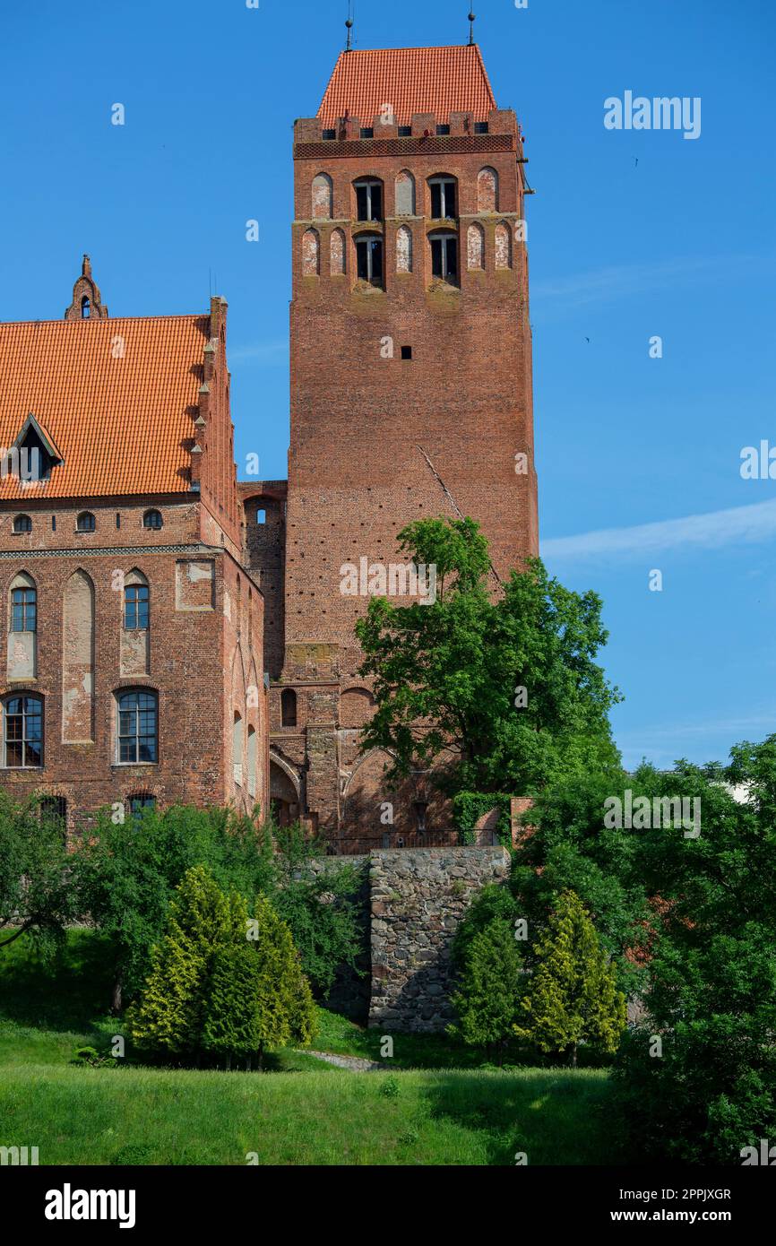 13th century medieval Kwidzyn Castle, monumental brick gothic castle ...