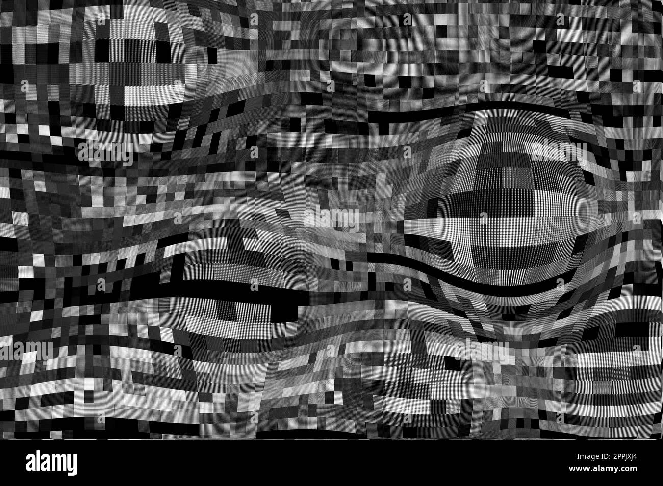 Monochrome 3D illustration Stock Photo - Alamy